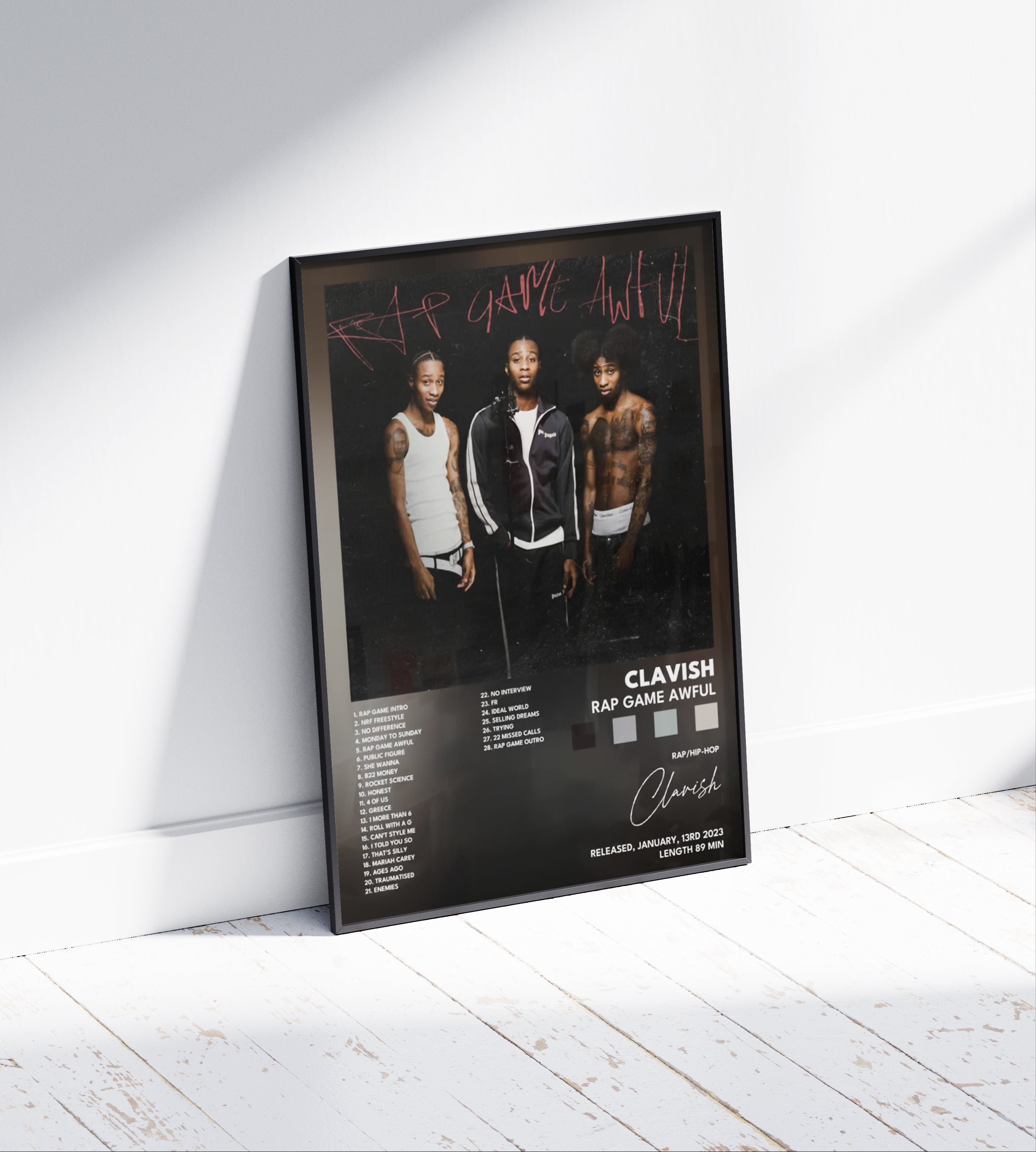 Clavish 'Rap Game Awful' Album Poster – 12POSTERS