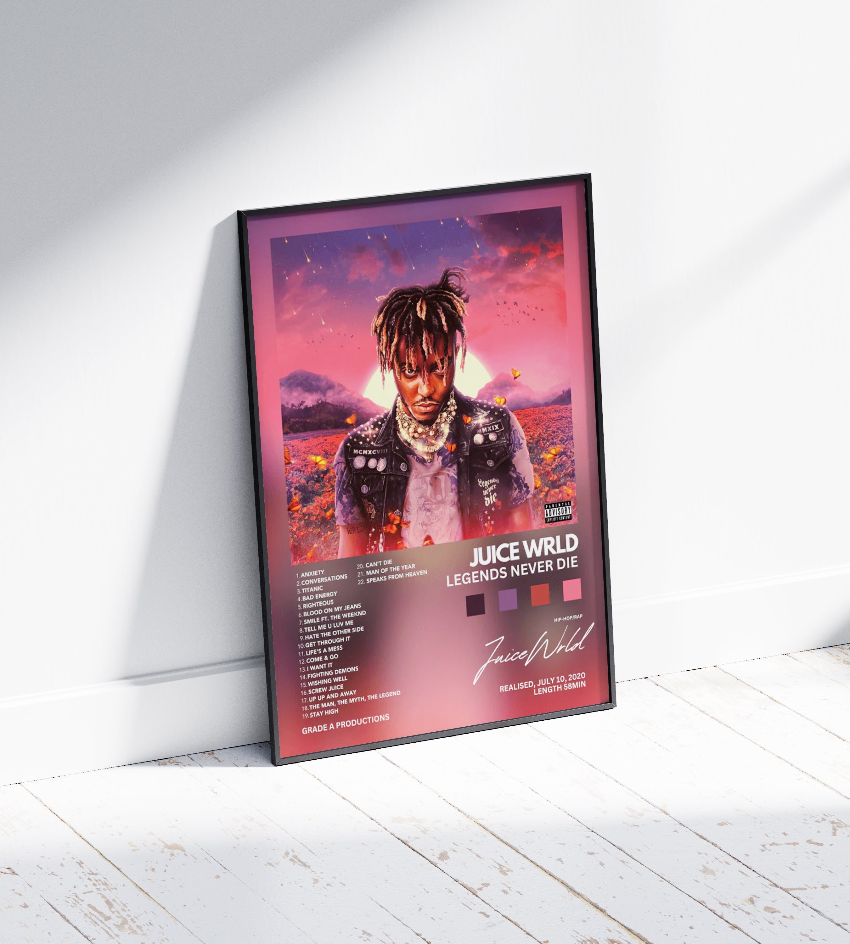 Juice Wrld 'Legends Never Die' Album Poster – 12POSTERS