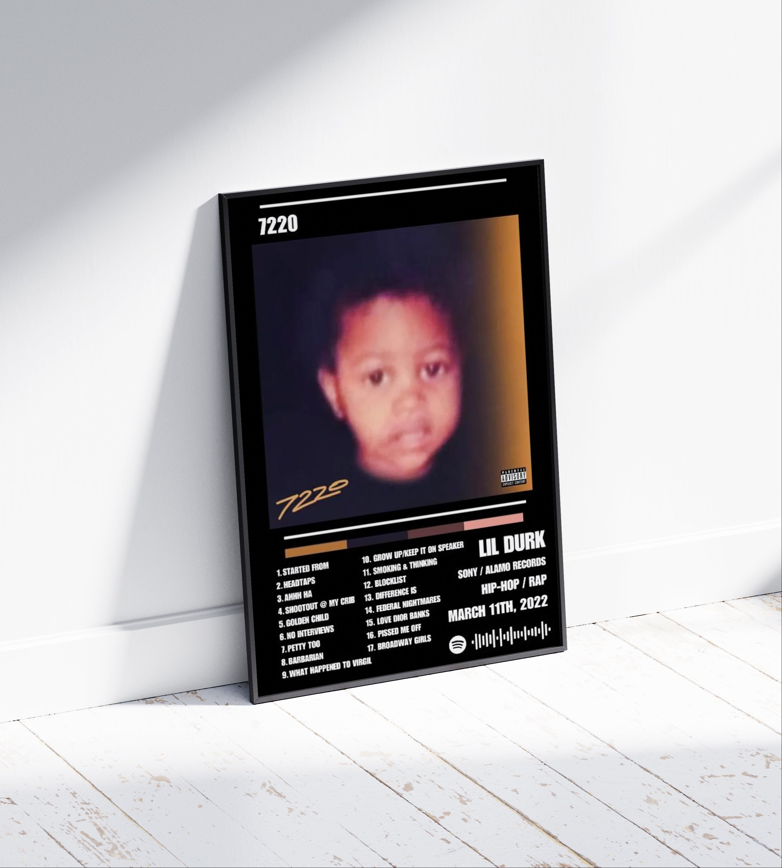 Lil Durk '7220' Album Poster – 12POSTERS
