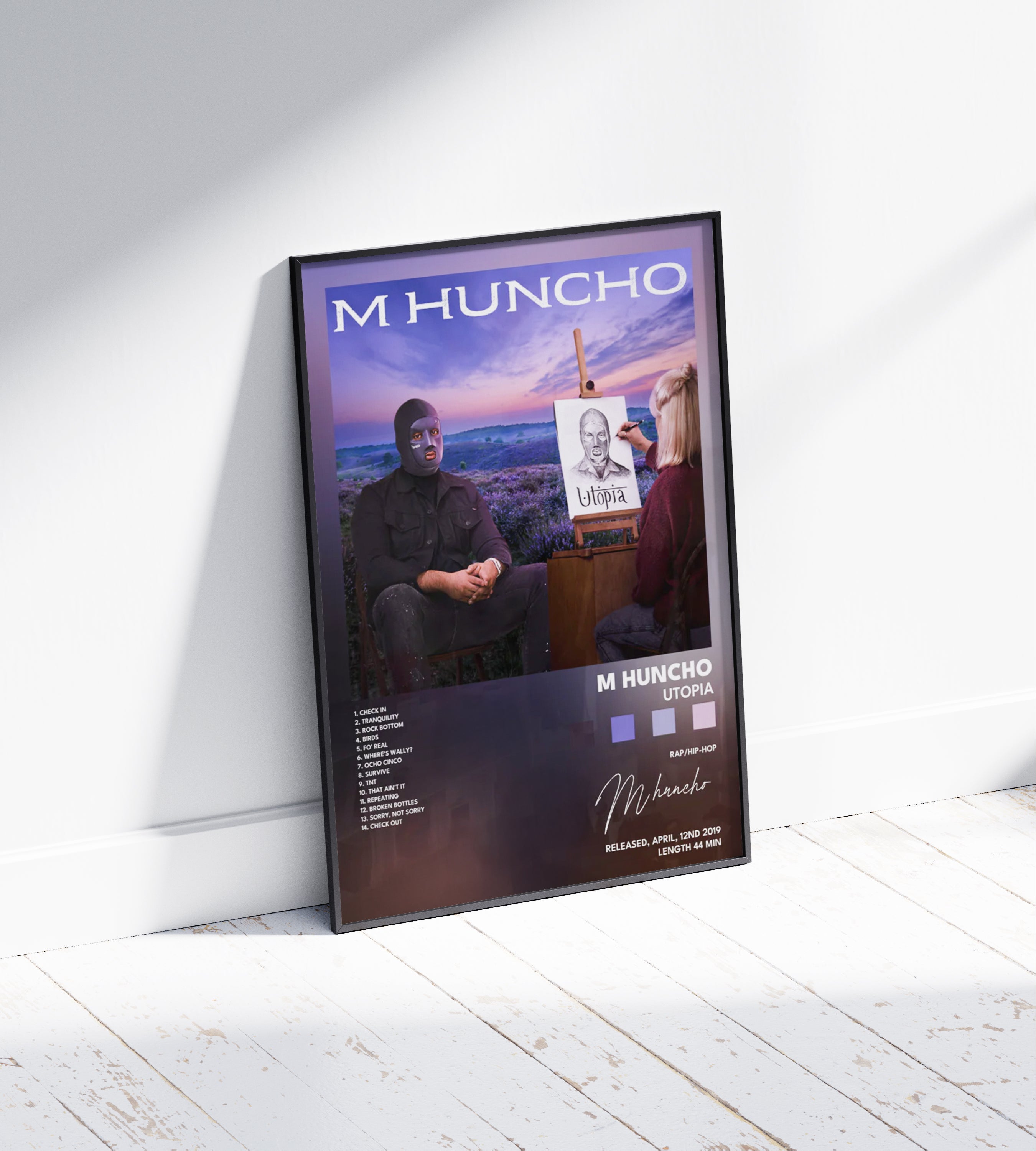 M Huncho 'Utopia' Album Poster – 12POSTERS